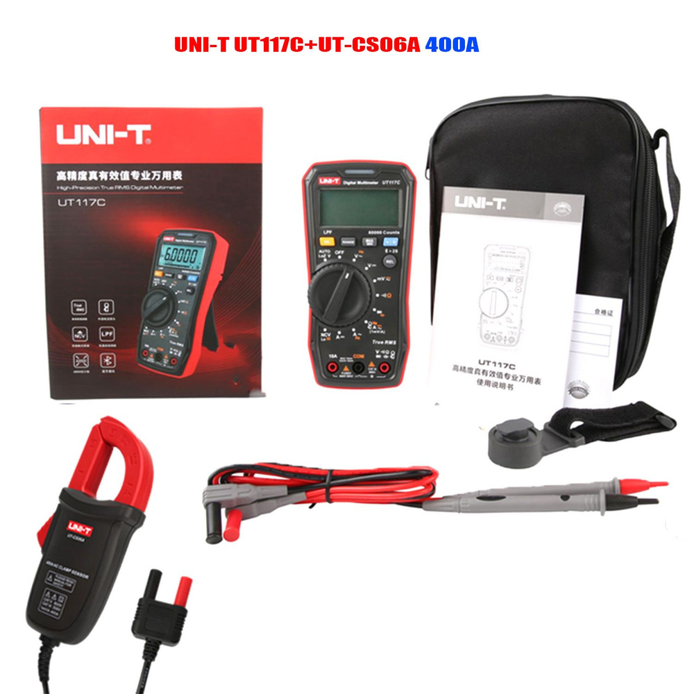 UNI-T UT117C Высокоточный профессиональный мультиметр переменного / постоянного тока с истинным ...