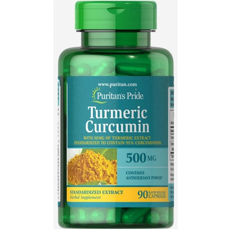 Puritan's Pride Куркумин 500 мг*90 капсул - купить с доставкой по ...