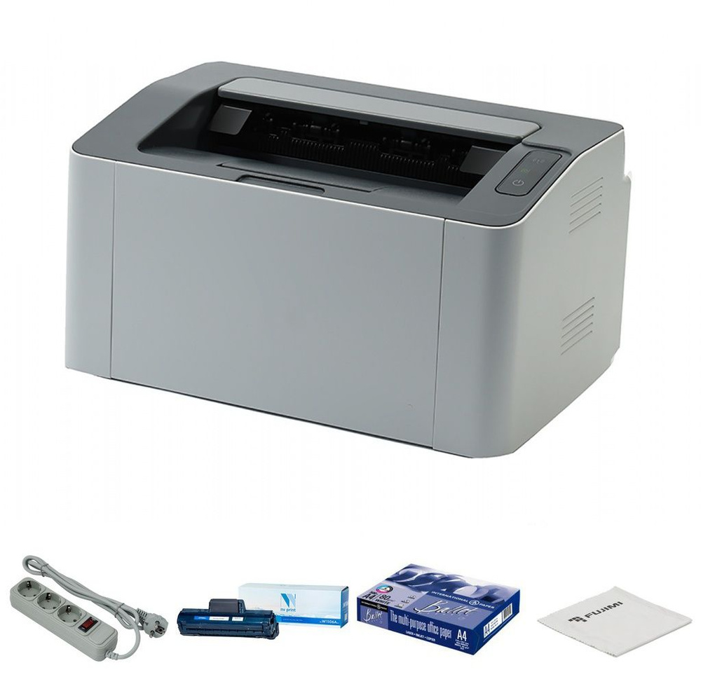 Принтер HP LaserJet Pro 107w + набор аксессуаров + подарочный ...