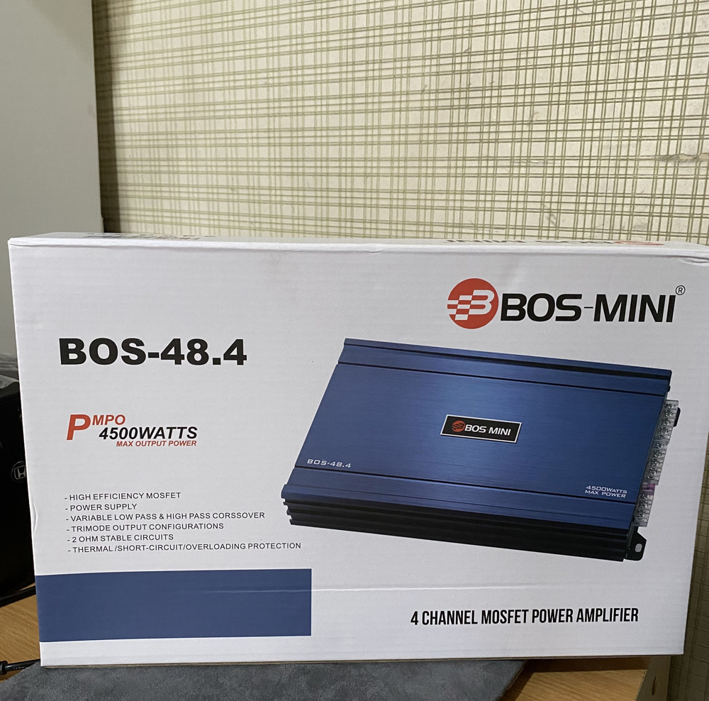 Автомобильный усилитель 4 канальный 4500W BOS MINI моноблок - купить с доставкой по выгодным ...