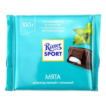 Шоколад Ритер Спорт Мята – купить на OZON по низкой цене