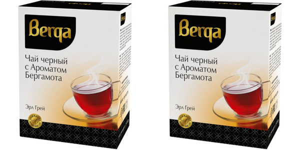 Berga Чай черный Earl Grey, с бергамотом, листовой, 100 г, 2 уп/ купить ...