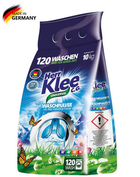 Порошок стиральный автомат 10 кг универсальный Herr Klee (Германия), средство для стирки Clovin ...