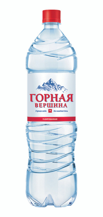 Минеральная питьевая вода Горная вершина газированная, ПЭТ (1,5л*6шт ...