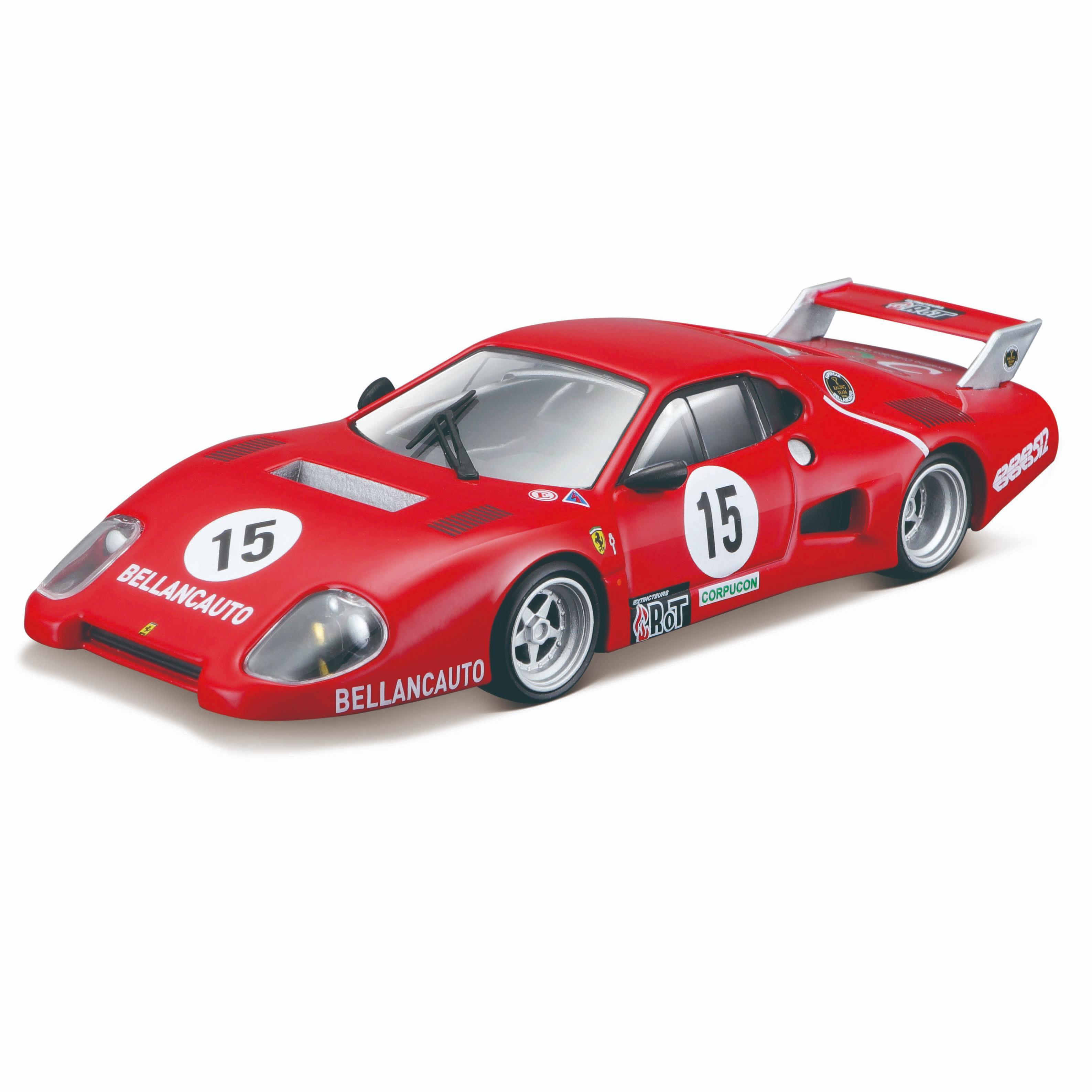 Машинка металлическая Ferrari Racing 512 BB II serie 1981, резиновые ...