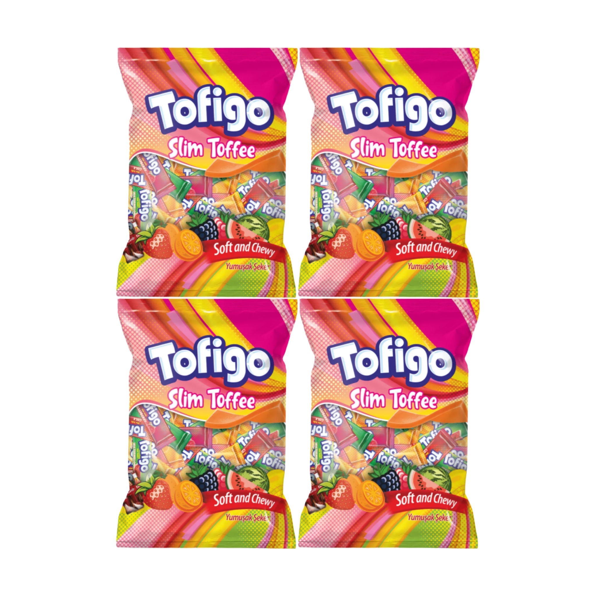 Жевательные конфеты Tofigo Slim Toffee, 4 упаковка по 500 г купить на ...