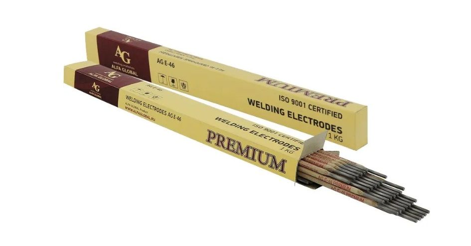 Электроды для сварки 2,5мм ,(ОК 46)AG E 46 PREMIUM - купить с доставкой ...