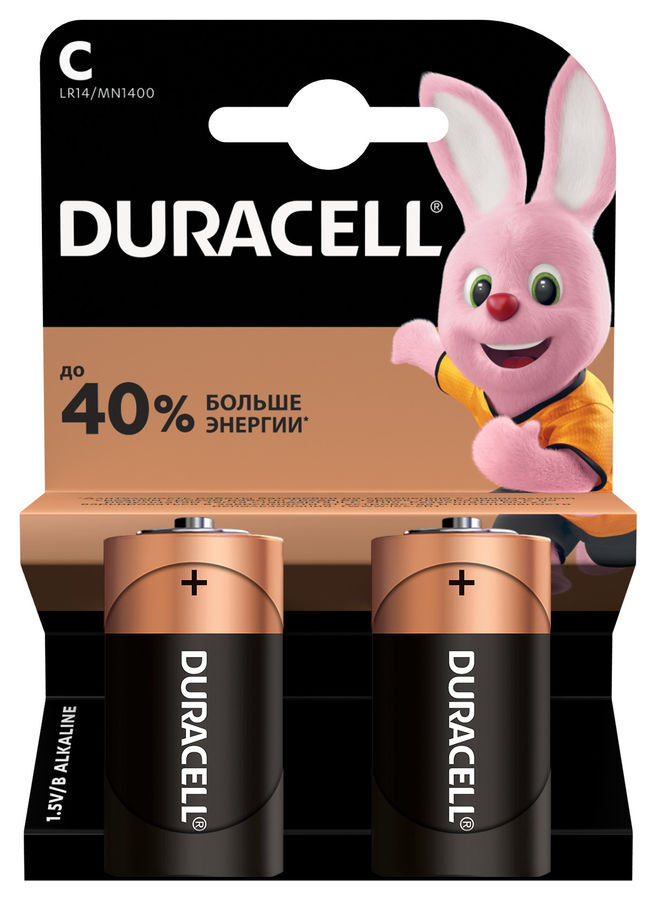 Батарейки DURACELL (LR14) C - 2 шт. - купить с доставкой по выгодным ...