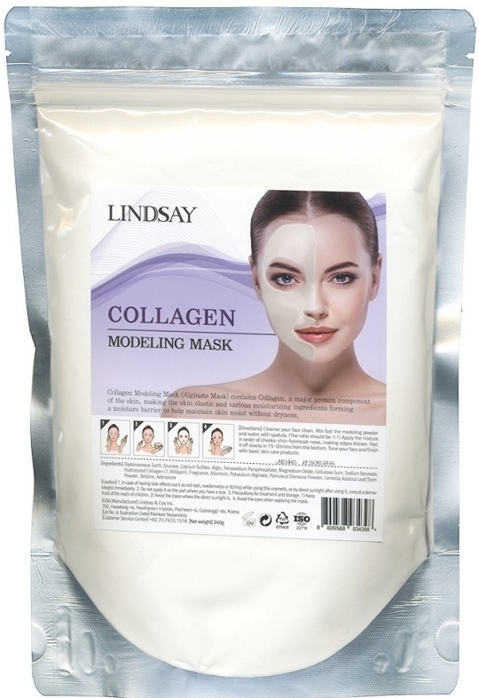 Lindsay Альгинатная маска с коллагеном Collagen Modeling Mask, 240 гр ...
