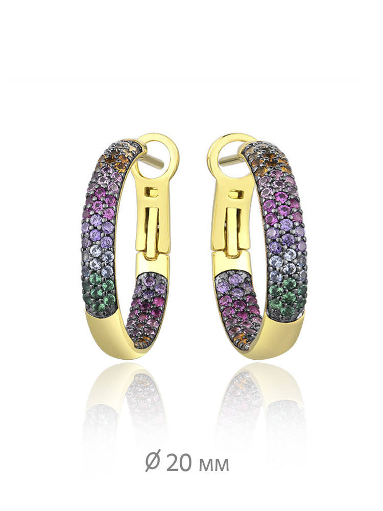 VALTERA Серьги Серьги VALTERA кольца/ конго / серебро 925 пробы ...