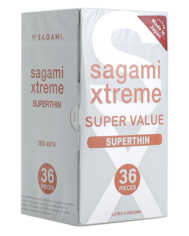 Sagami Xtreme Superthin 36 шт. Презервативы ультратонкие, Большая упаковка Super Value купить на ...