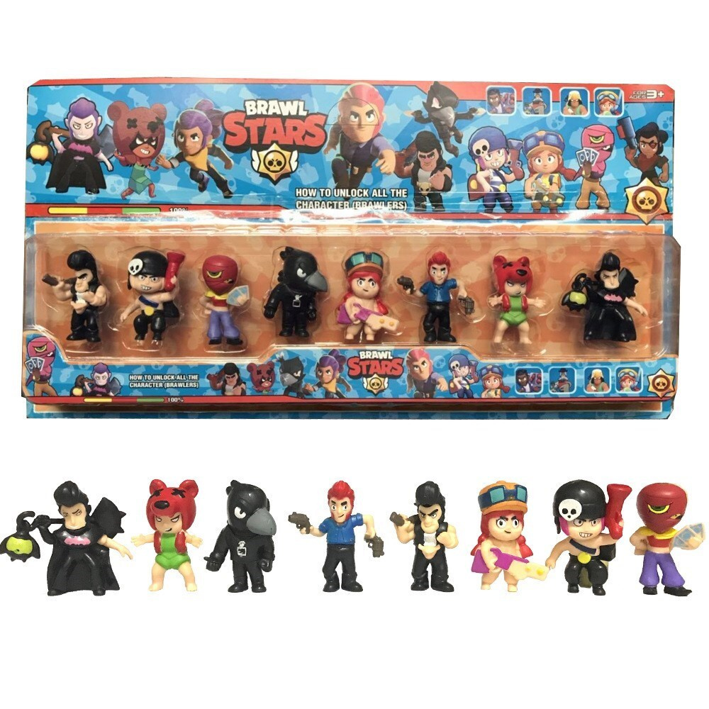 Набор фигурок из игры Бравл Старс/Браво Старс 8 штук (Brawl Stars ...