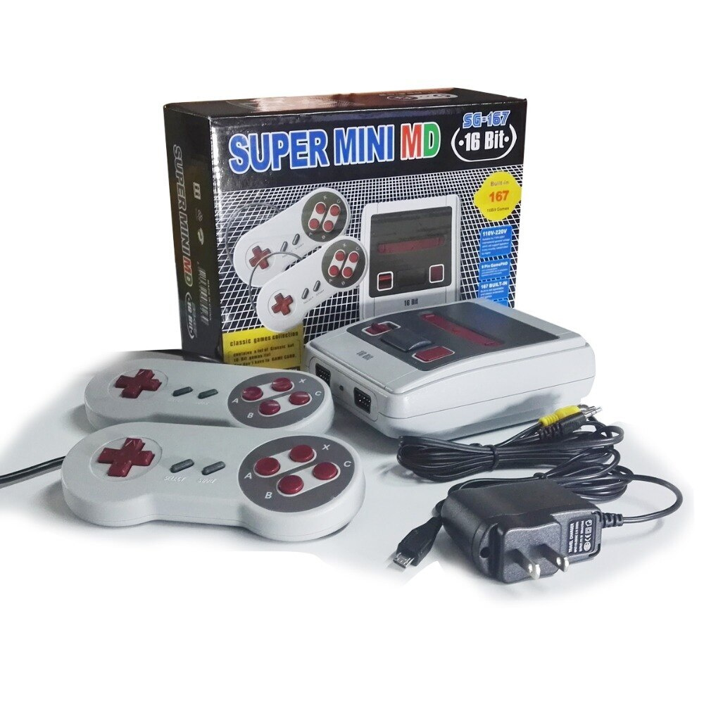 Игровая приставка Sega Super Mini MD + 167 топовых игр - купить с ...