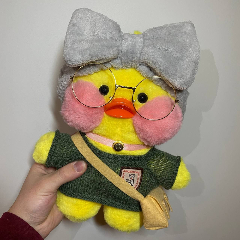 Утка мягкая игрушка / Утка lalafanfan / Утка тик-ток Tik-Tok / Плюшевая ...
