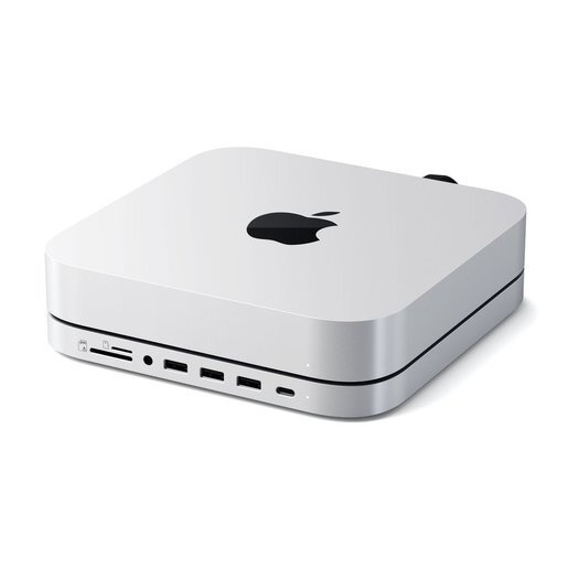 Док-станция Satechi Stand & Hub (ST-MMSHS) для Mac Mini M1 2020 (Silver ...