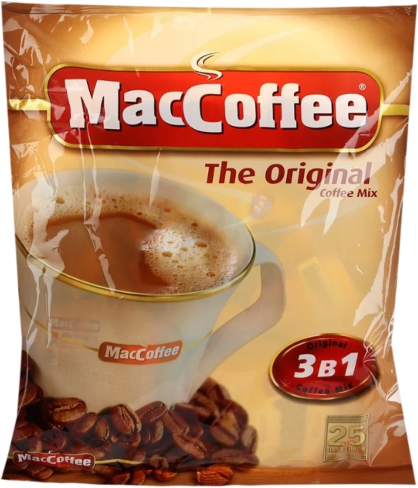 Растворимый кофе MacCoffee The Original 3 в 1 25 пак купить на OZON по ...