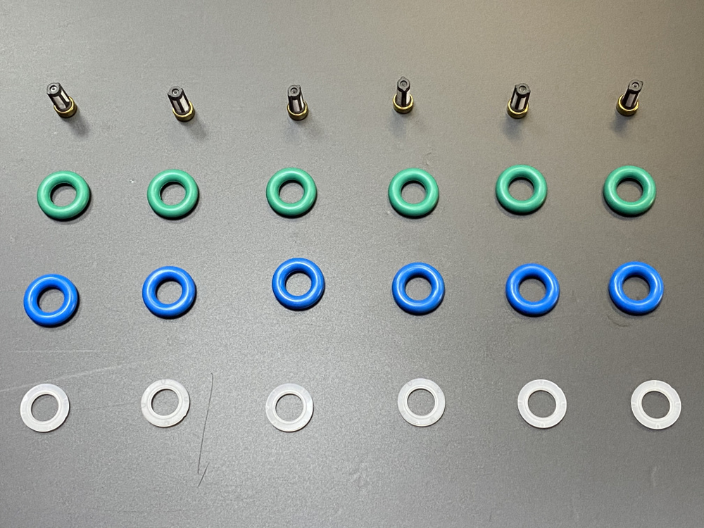 Комплект колечек топливной форсунки на 6 штук Fiat, Alfa, Lancia 3.3 ...