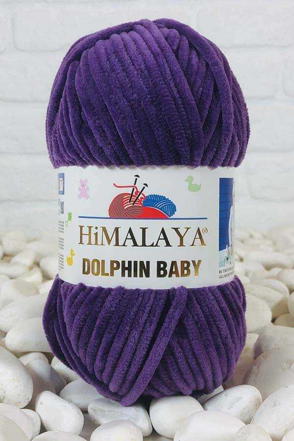 Пряжа Himalaya Dolphin Baby - 9 мотков, 80340 темная пыльная сирень ...