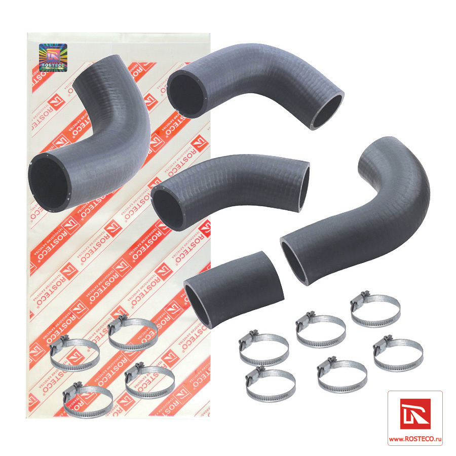 Патрубоки радиатора (комплект) Rosteco 20186 купить на OZON по низкой ...