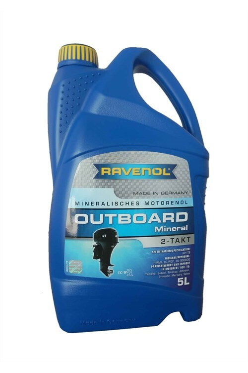 Масло моторное RAVENOL Outboard 2T 2Т Минеральное 5 л 115320000501999 ...