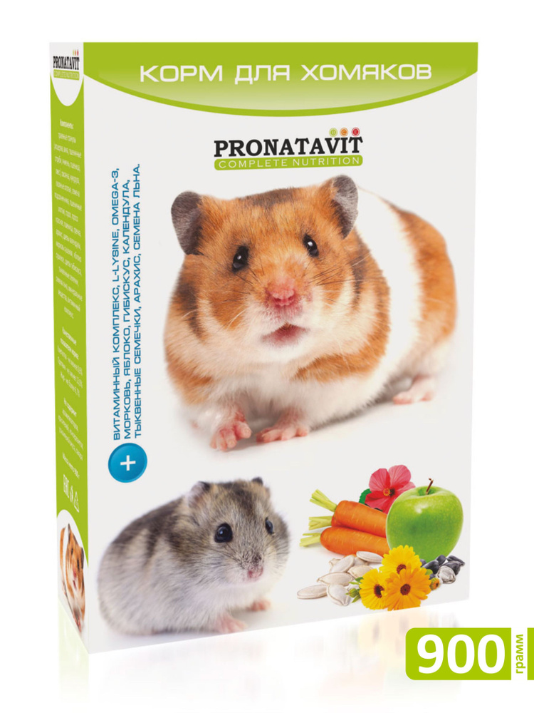 Корм для хомяков "PRONATAVIT", 900 г - купить с доставкой по выгодным ...