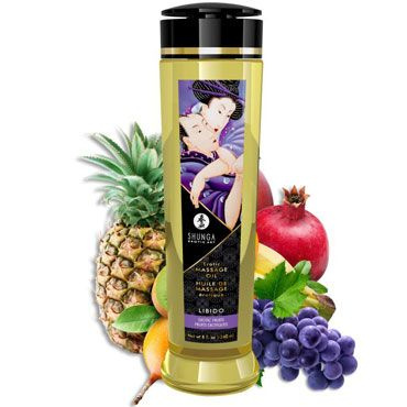 Shunga Erotic Massage Oil Libido - Exotic Fruits, 240 мл. Массажное масло, Экзотические фрукты ...