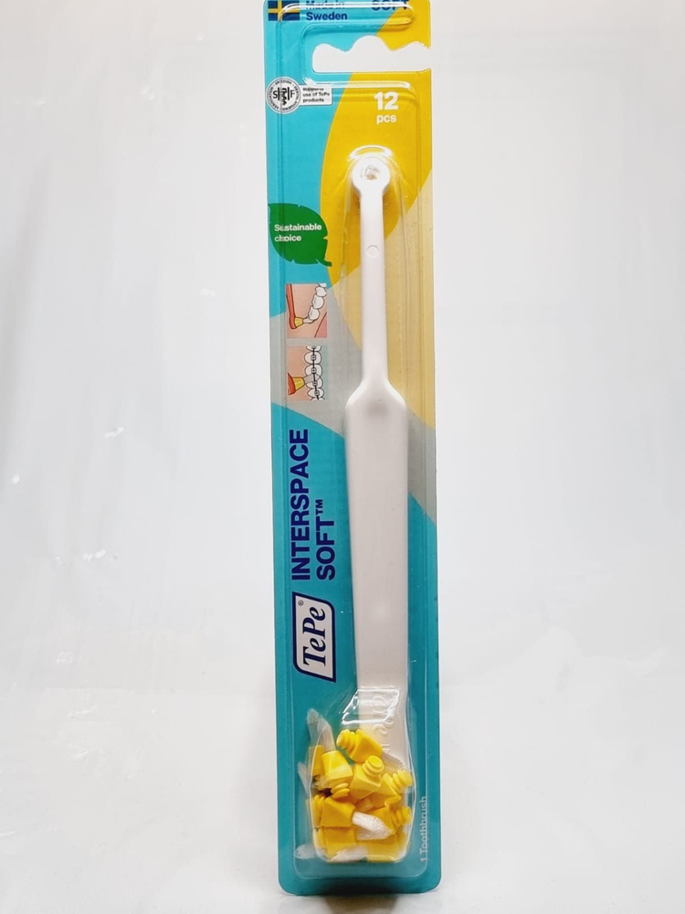 Монопучковая щетка Белая для межзубных промежутков TePe Interspace Soft ...