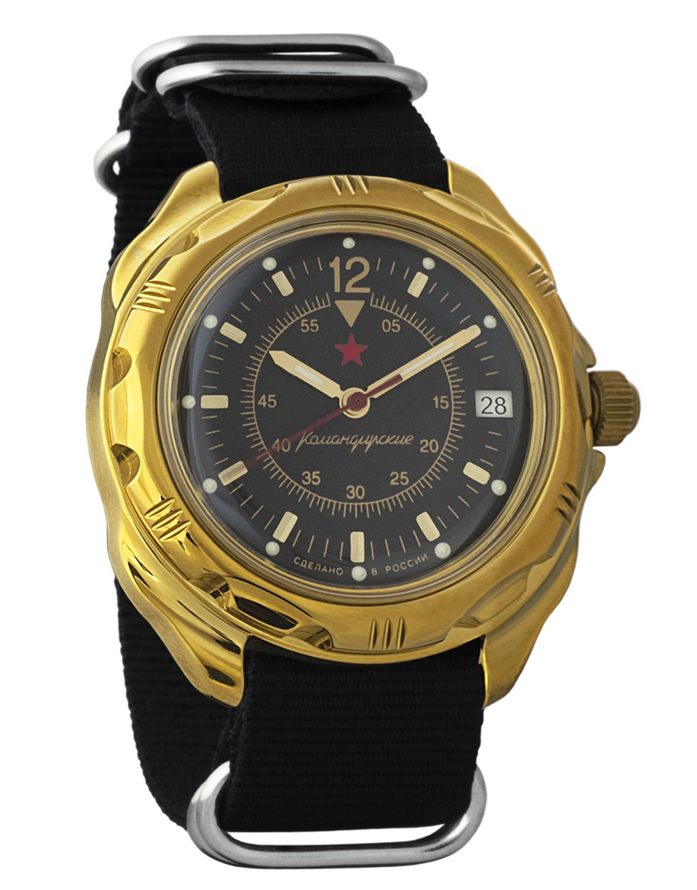 Часы наручные мужские механические Восток Командирские 219399, нейлон ...