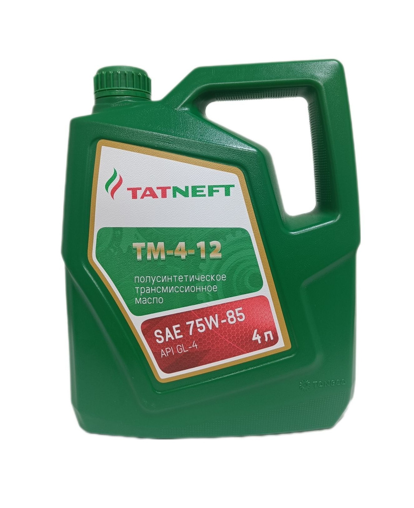Масло трансмиссионное полусинтетическое Татнефть ТМ 4-12, 75W-85, GL-4 ...