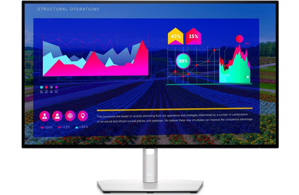 Монитор Dell UltraSharp U2722D 27 IPS 2560x1440 Pix DisplayPort HDMI 8 ...