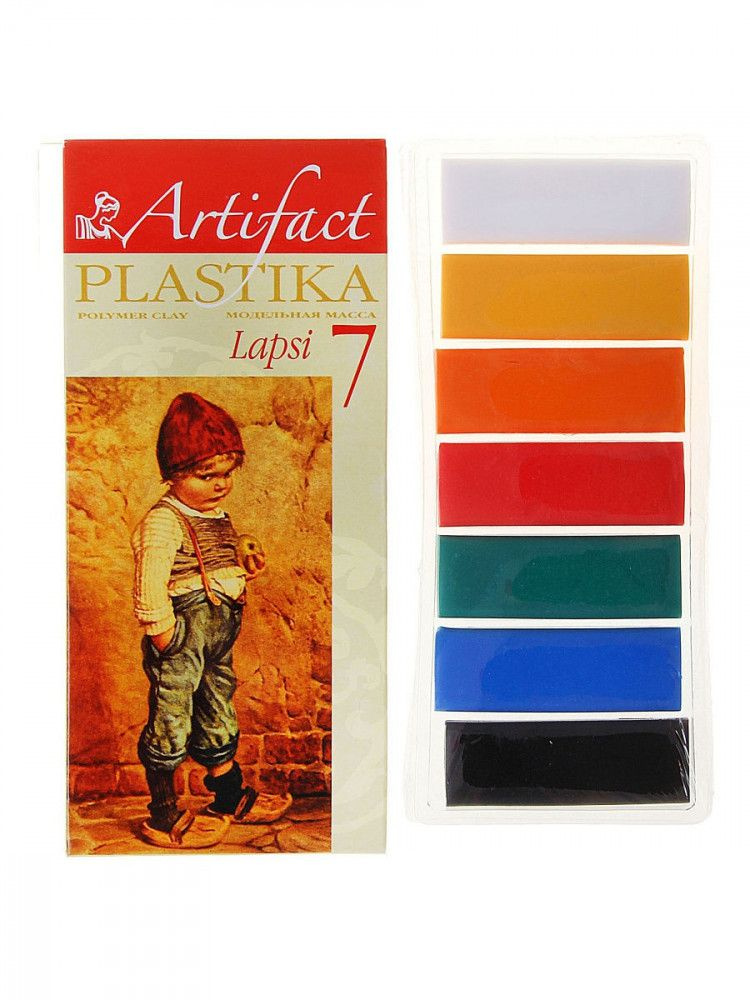 Пластика полимерная глина для лепки запекаемая набор 7 классических ...