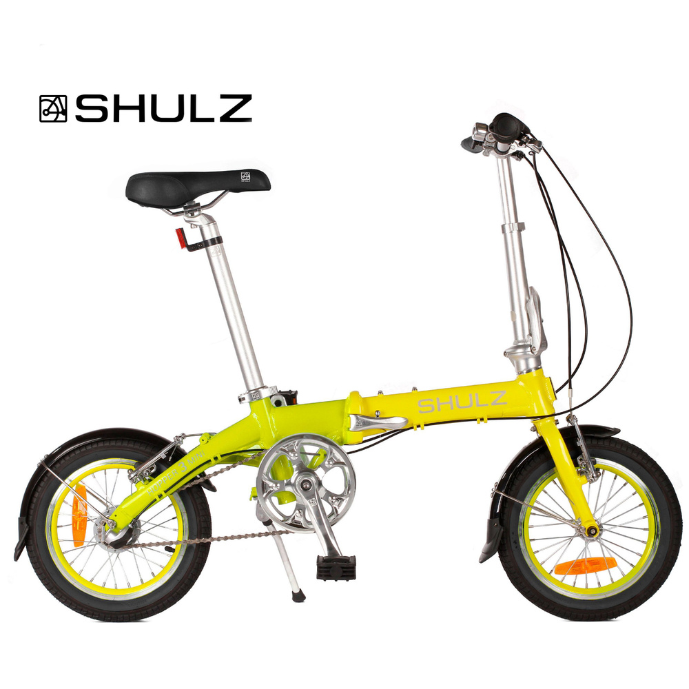 Складной велосипед Shulz Hopper Mini жёлто-зелёный купить на OZON по низкой цене (388258946)