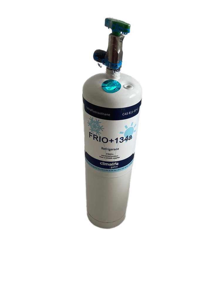 Фреон (Хладон) R134a, 1000 г , Frio + с клапаном шредера и вентилем . - купить с доставкой по ...