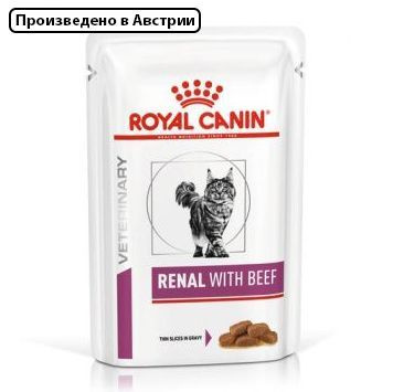Royal Canin Renal (Роял Канин Ренал со вкусом говядины и птицы) влажный ...