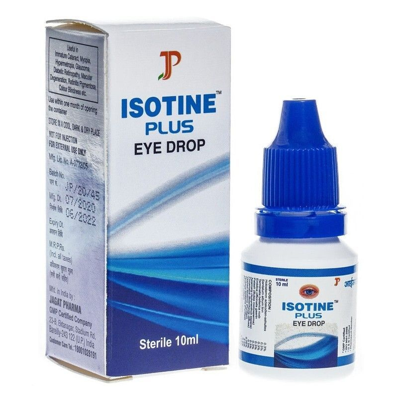 Капли для глаз Айсотин Плюс (Isotine Plus Eye Drop) Jagat Pharma, 10 мл ...