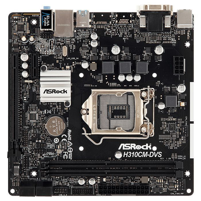 Материнская плата ASRock H310CM-DVS купить по низкой цене с доставкой и ...