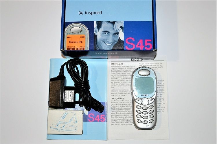 Мобильный телефон Siemens S45 Diamond Silver. Полный комплект. Германия ...