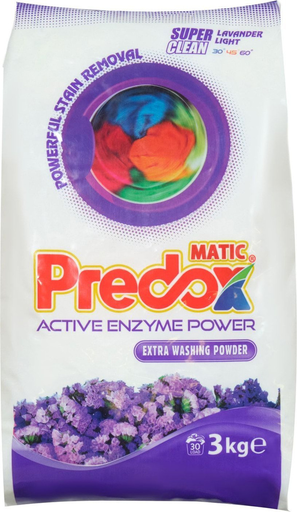 Predox Стиральный порошок универсальный Lavender Color/White, 3000 гр ...