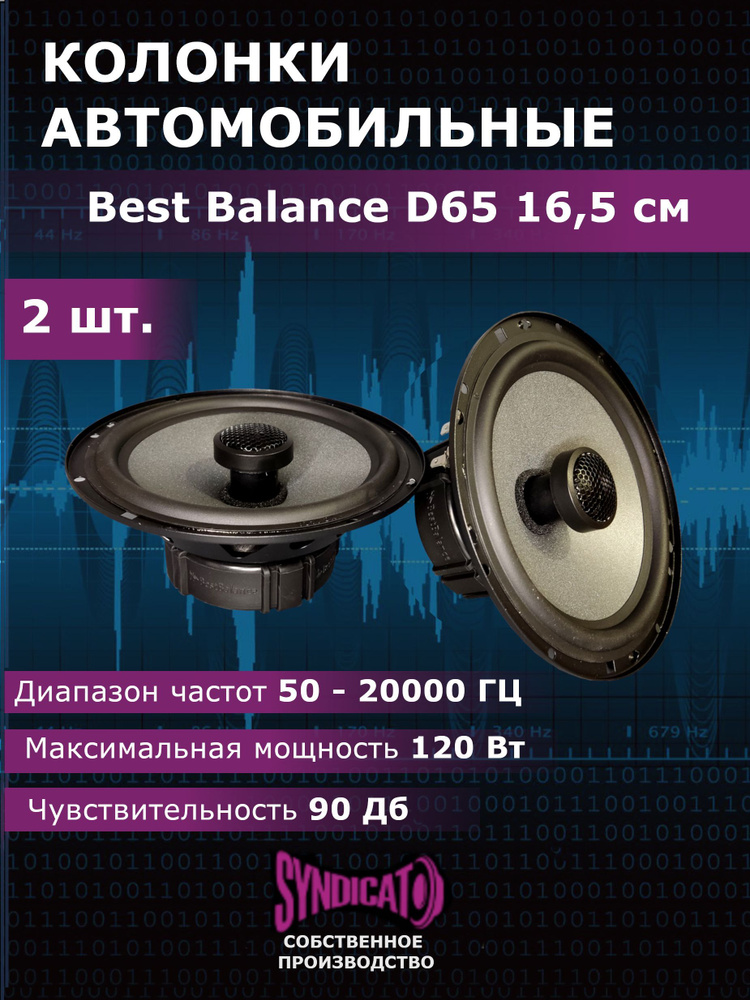 Колонки автомобильные Best Balance D65 - купить по выгодной цене в интернет-магазине OZON ...