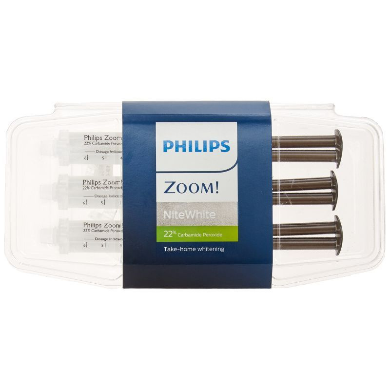 Отбеливающая система Philips Zoom NiteWhite 22% (3 шприца х 2,4 мл ...