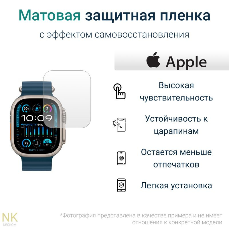 Гидрогелевые полиуретановые защитные пленки для смарт-часов Apple Watch ...