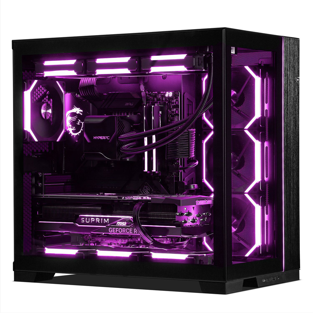 HYPERPC Системный блок DYNAMIC MAX_Черный (Intel Core i7-14700KF, RAM 64 ГБ, SSD 3072 ГБ, NVIDIA ...