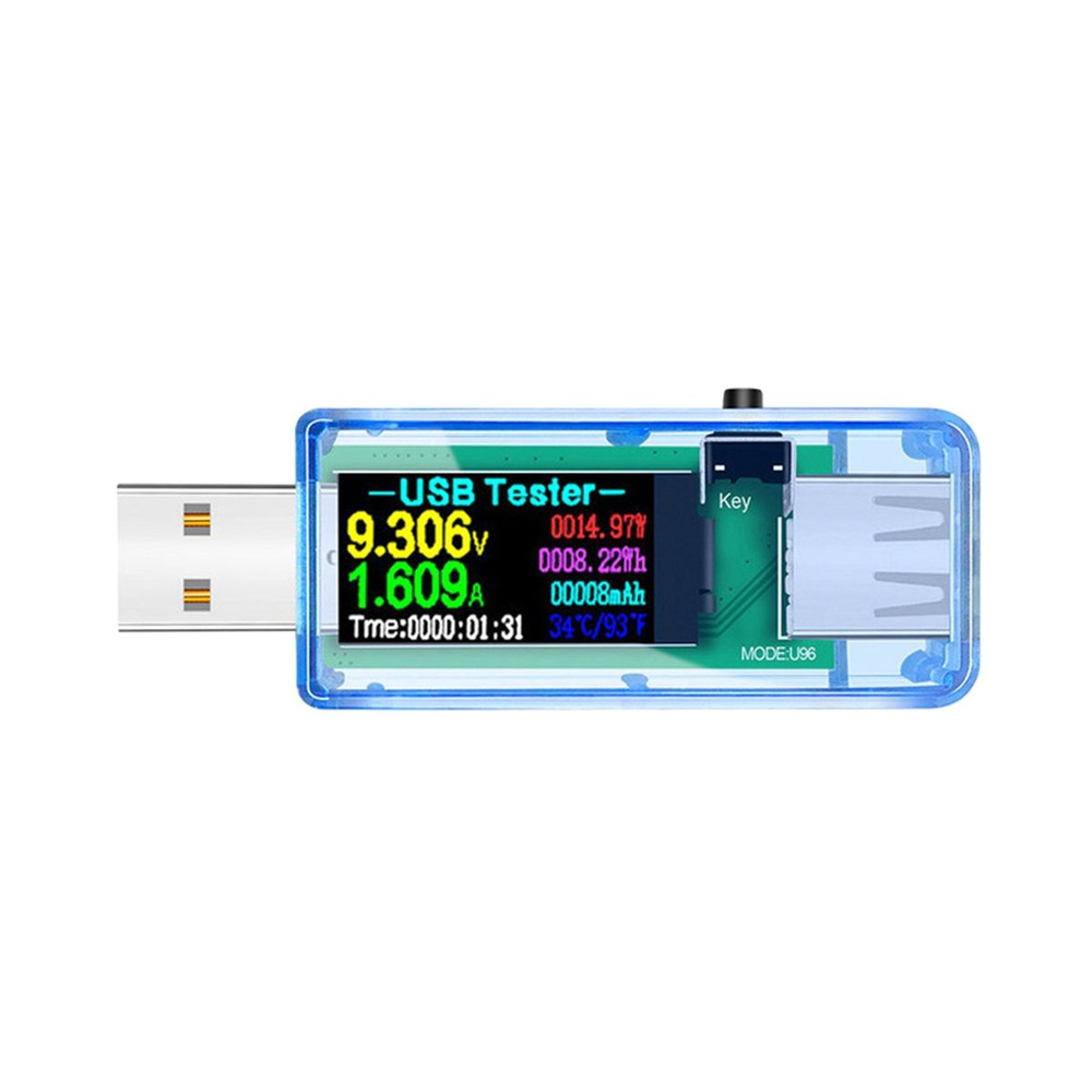 USB-тестер Цифровой вольтметр постоянного тока Детектор амперметра ...