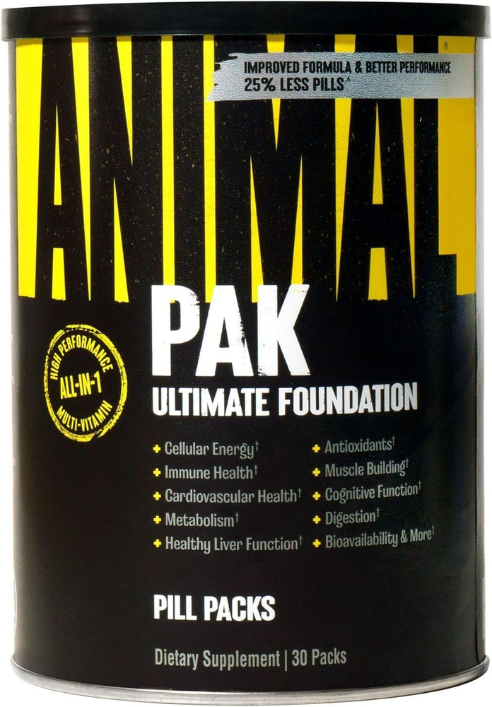 Universal Nutrition Animal Pak 30 packs (анимал пак) - купить с ...