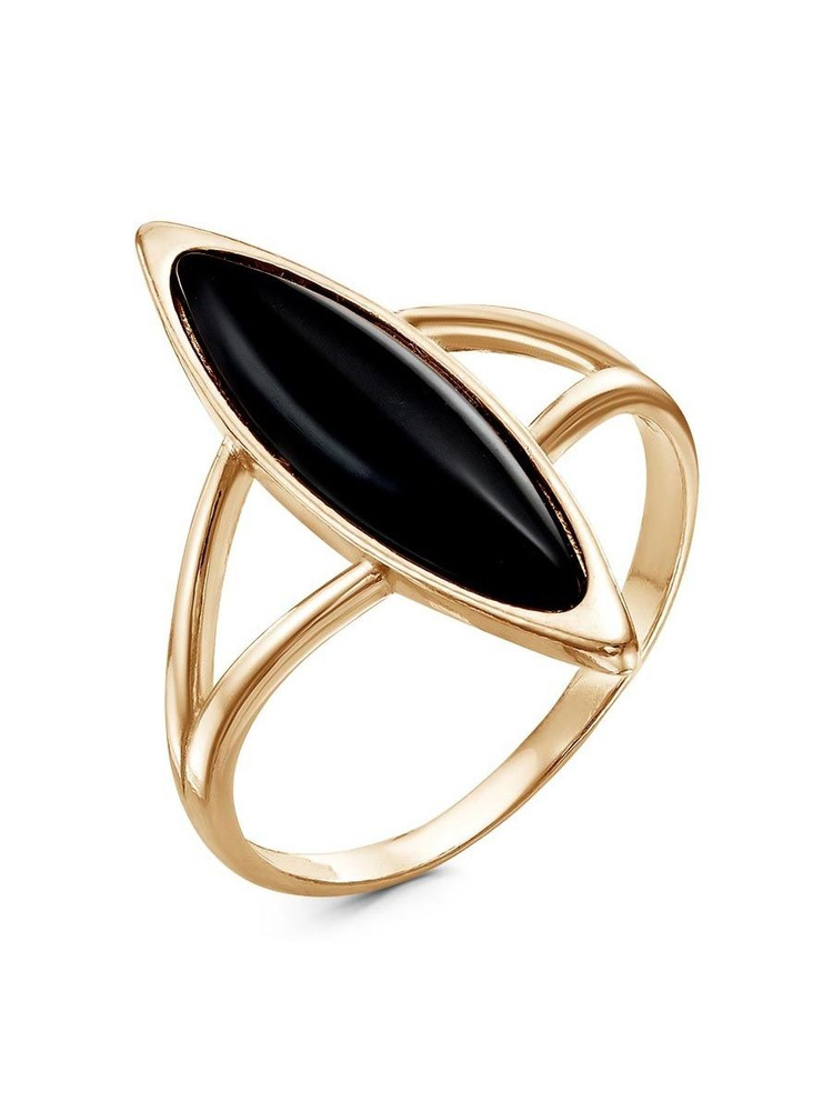 Позолоченное кольцо с агатом - купить с доставкой по выгодным ценам в ...