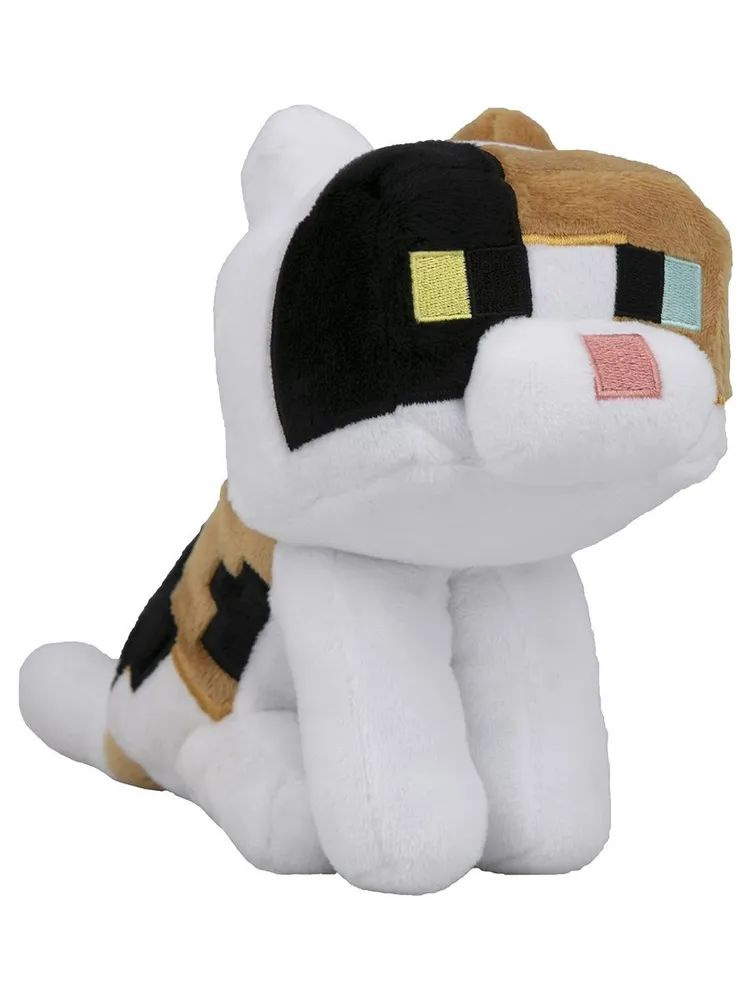 Мягкая игрушка Майнкрафт Ситцевая Кошка Minecraft Calico Cat 23см ...
