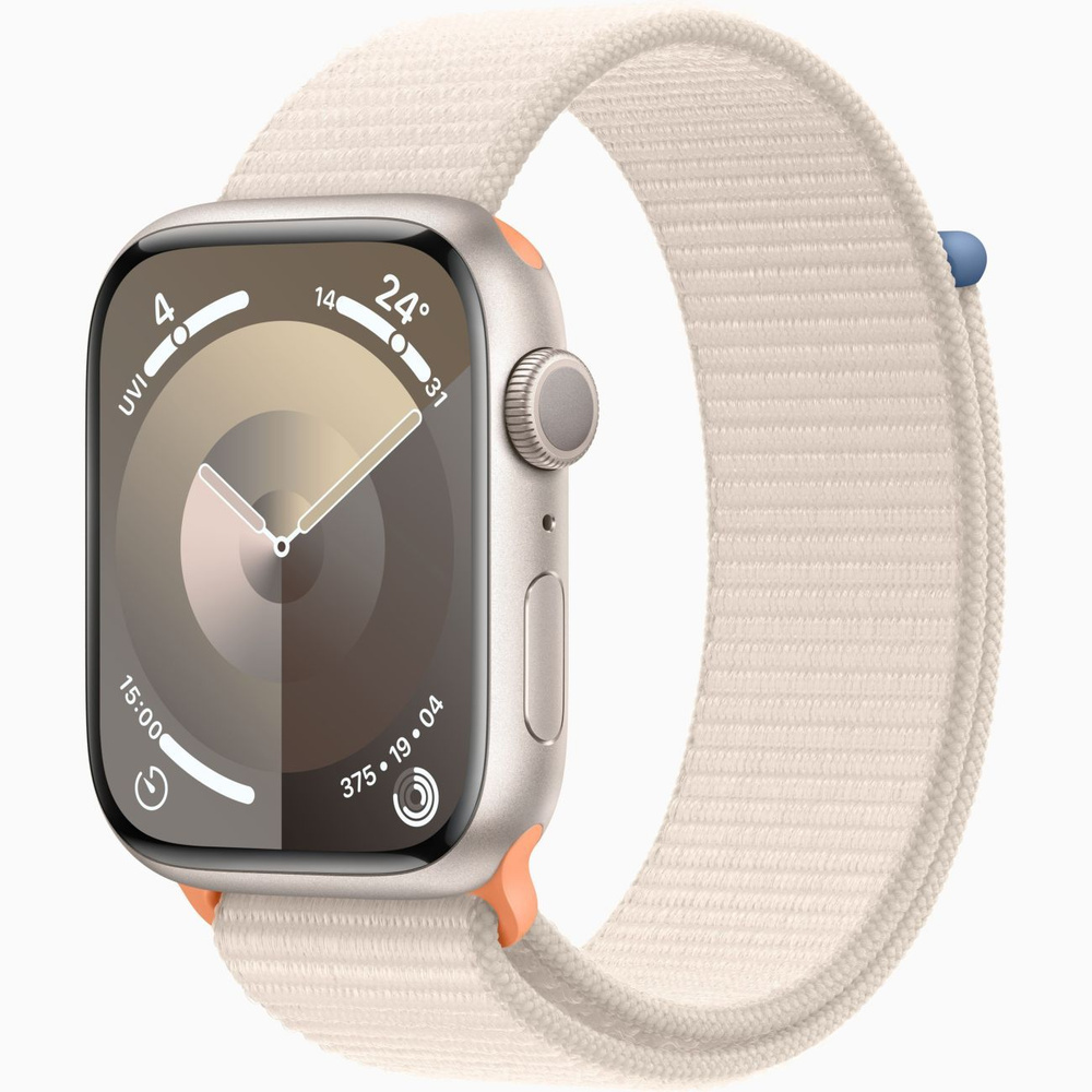 Купить смарт-часы Apple Watch S9 45mm Starlight Aluminium Sport (MR983 ...