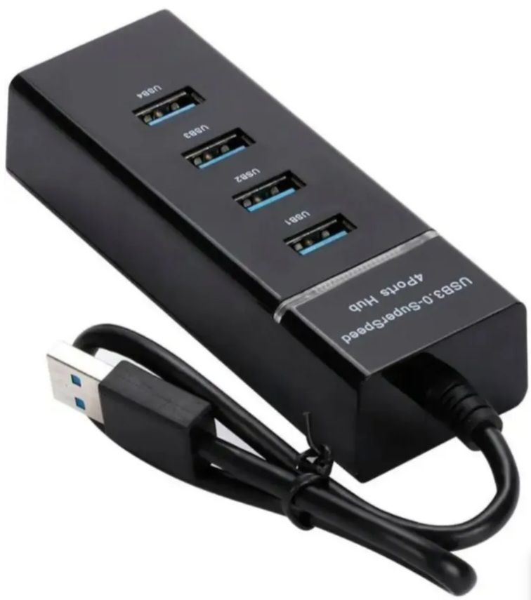 Usb Hub 3 0 концентратор разветвитель удлинитель 4 порта провод 120см