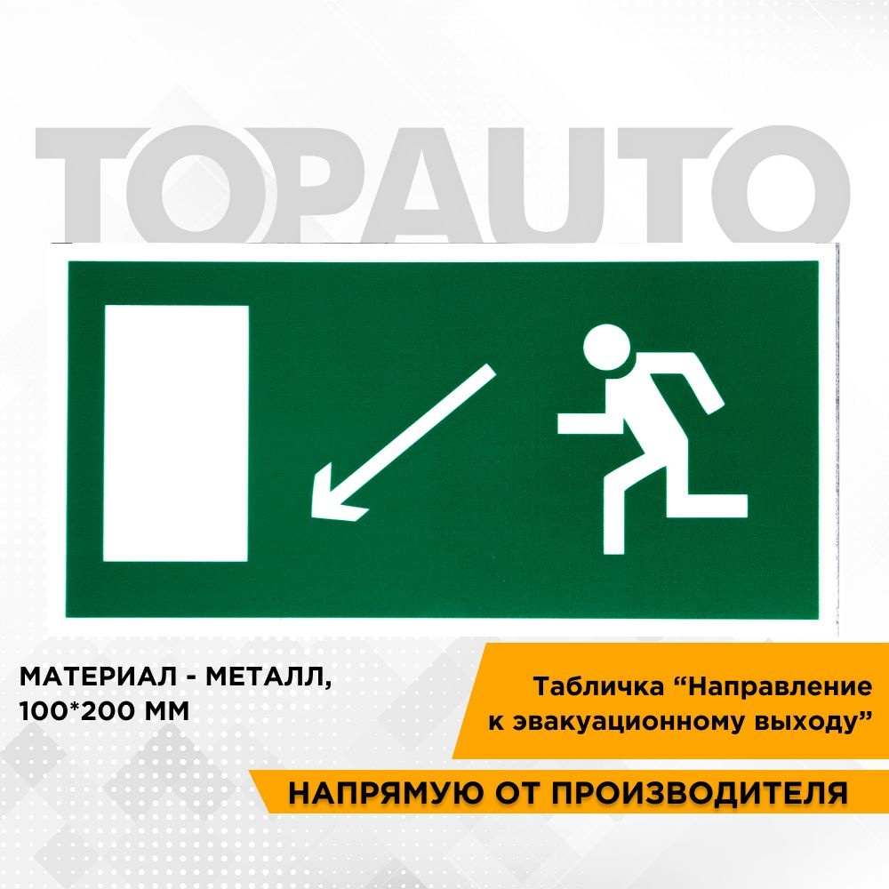 Информационная табличка наклейки знак пожарной безопасности на металле