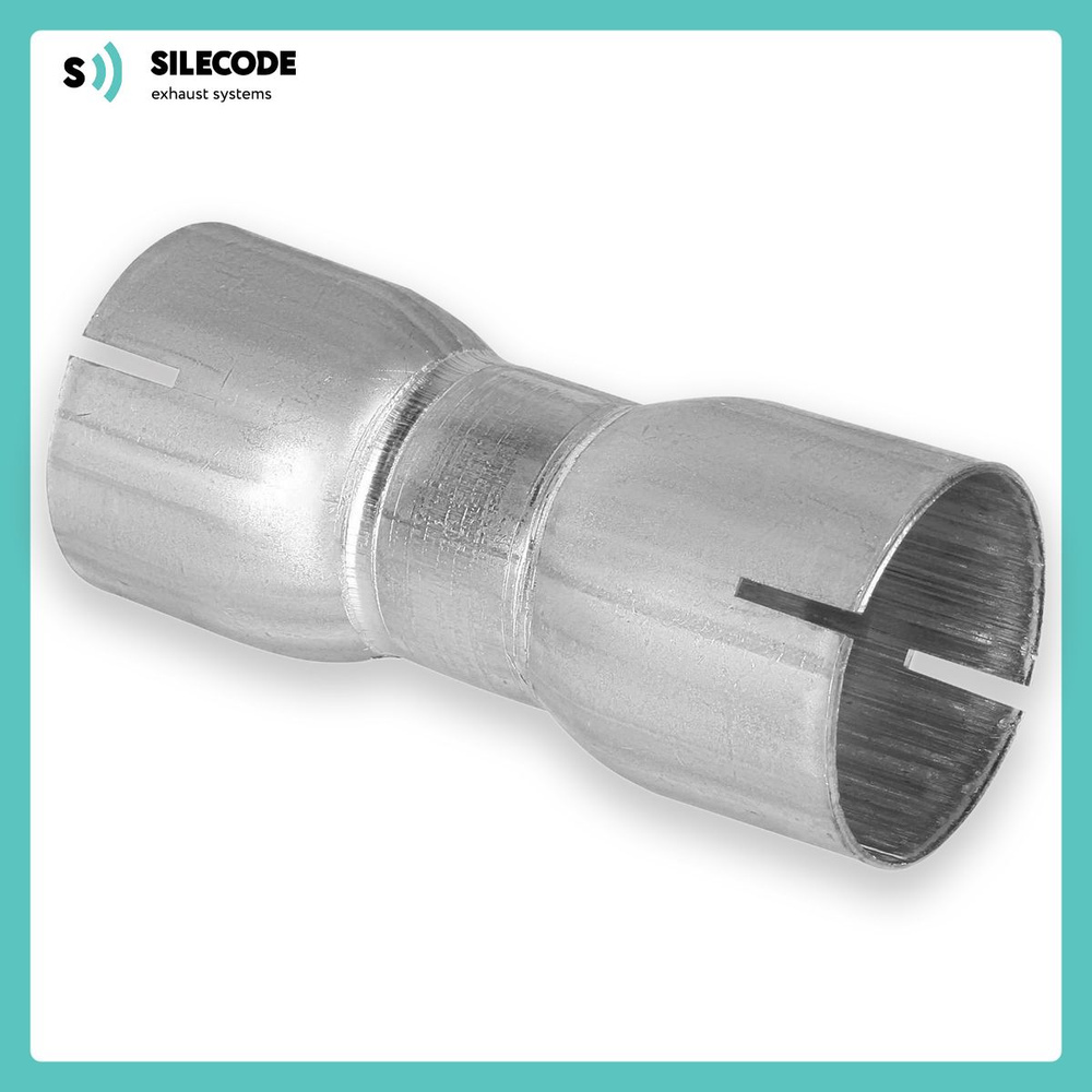 Соединитель труб глушителя под хомут d60 на d60 (нержавеющая ...